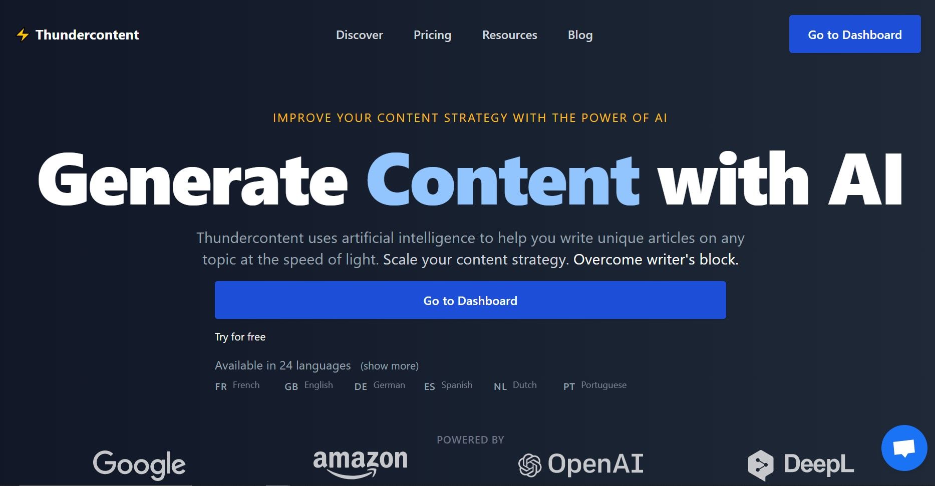 Thundercontent Ai Tool Reviews 2024: Details, Pricing and Alternatives