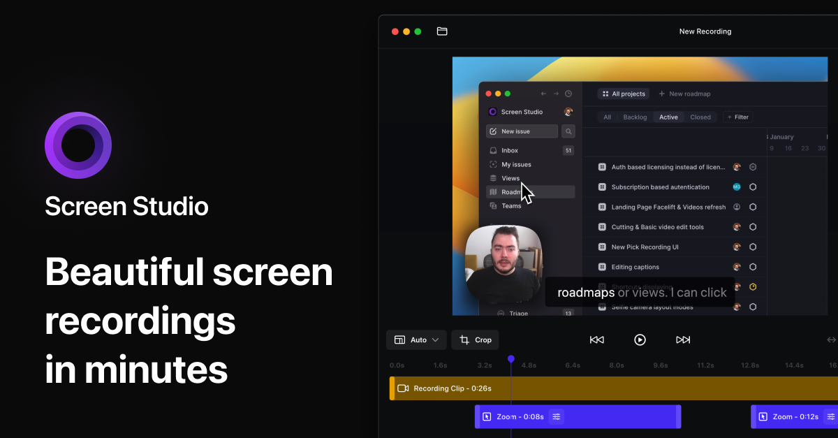 Screen Studio: Details, Pricing, Coupon, Reviews & Alternatives (2026)