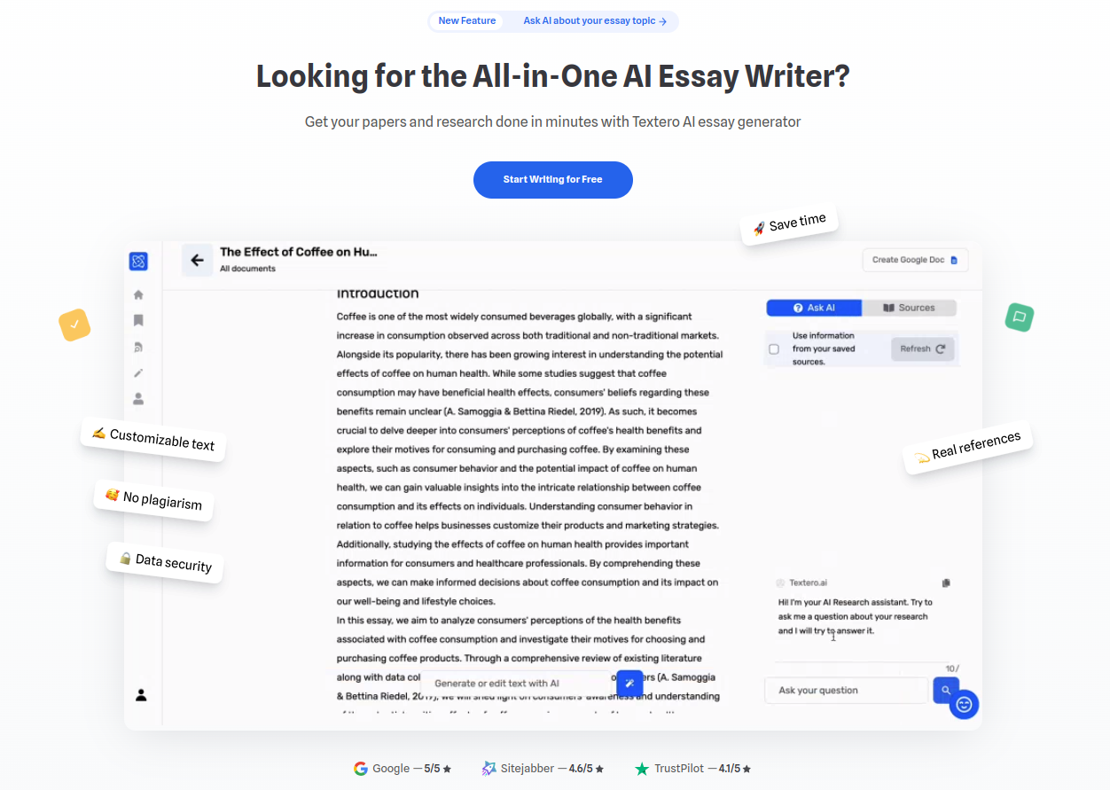 Textero AI Essay Writer: Details, Pricing, Coupon, Reviews ... Textero AI Essay Writer: Details, Pricing, Coupon, Reviews ...