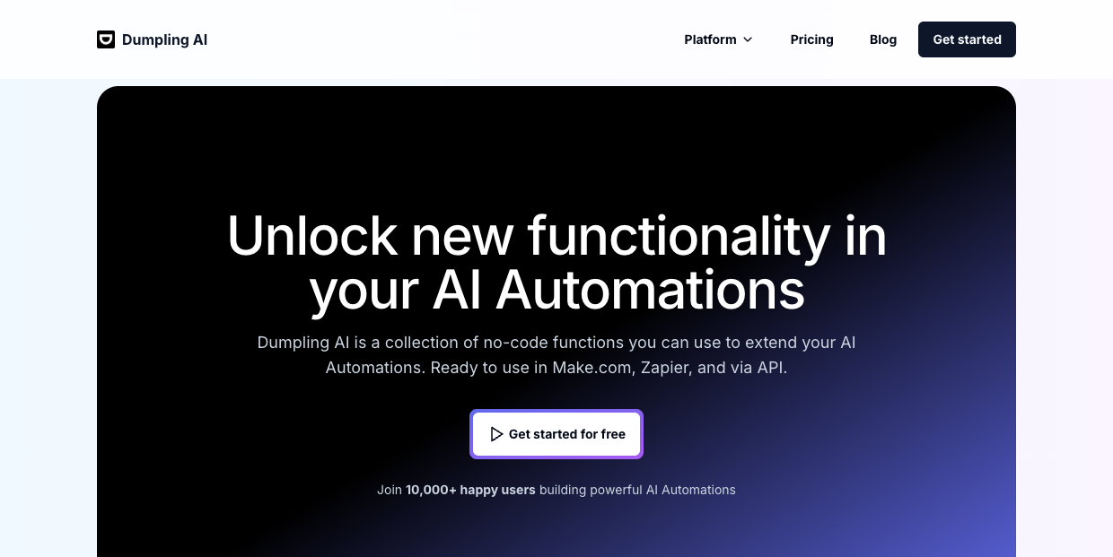 Dumpling AI Ai Tool Reviews 2025: Details, Pricing and Alternatives