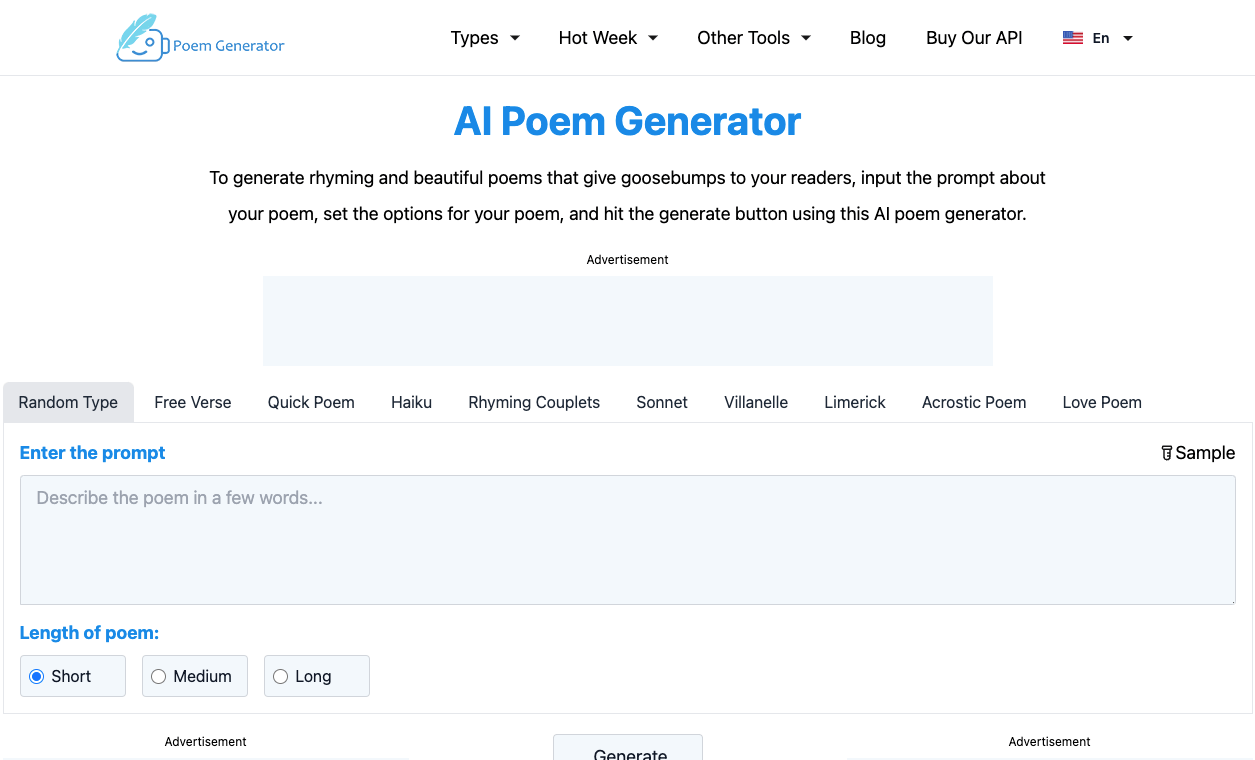 Free AI Poem Maker Online Ai Tool Reviews 2025: Details, Pricing and ...