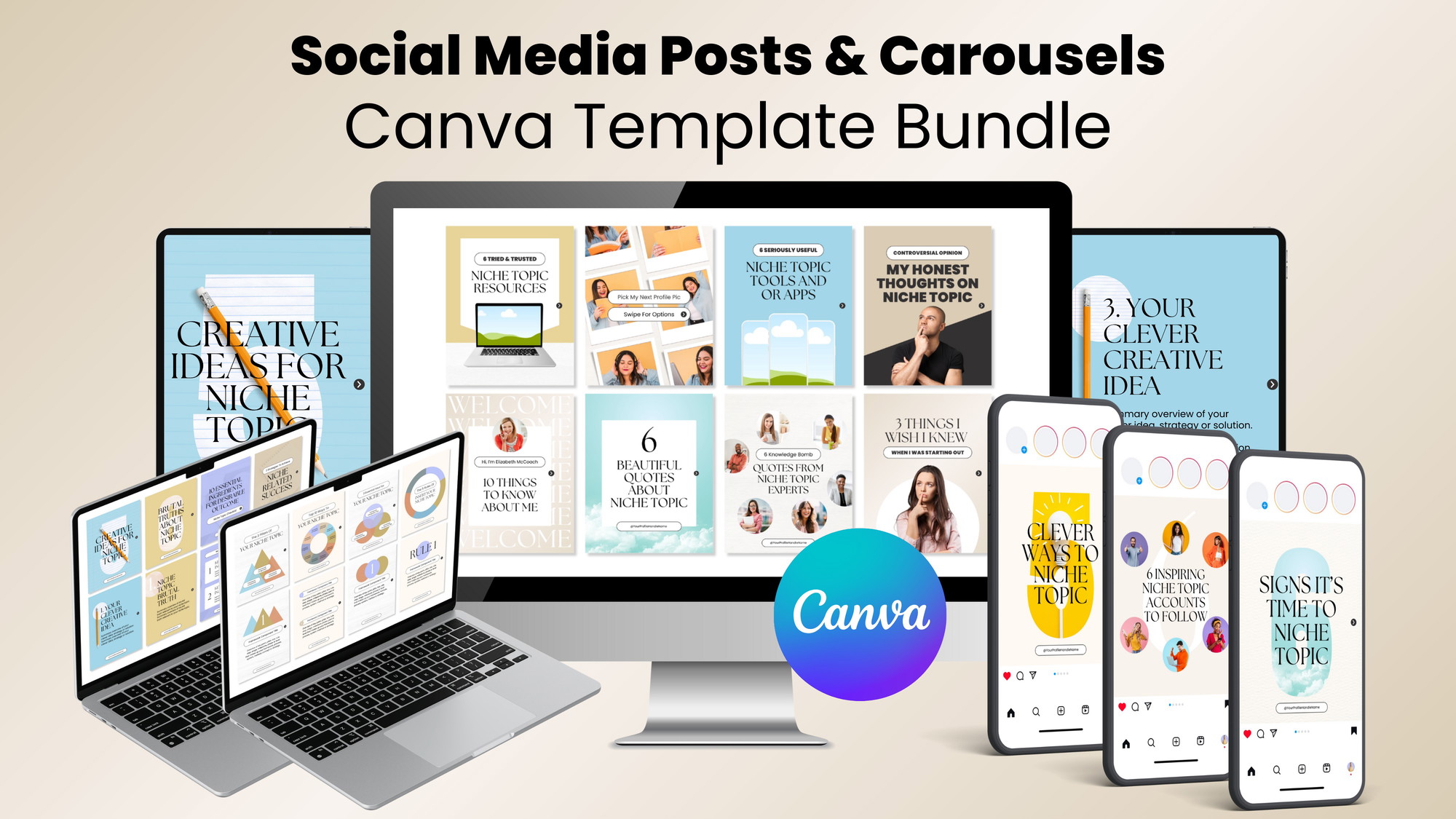 Social Media Canva Template Bundle: Details, Pricing, Coupon, Reviews ...